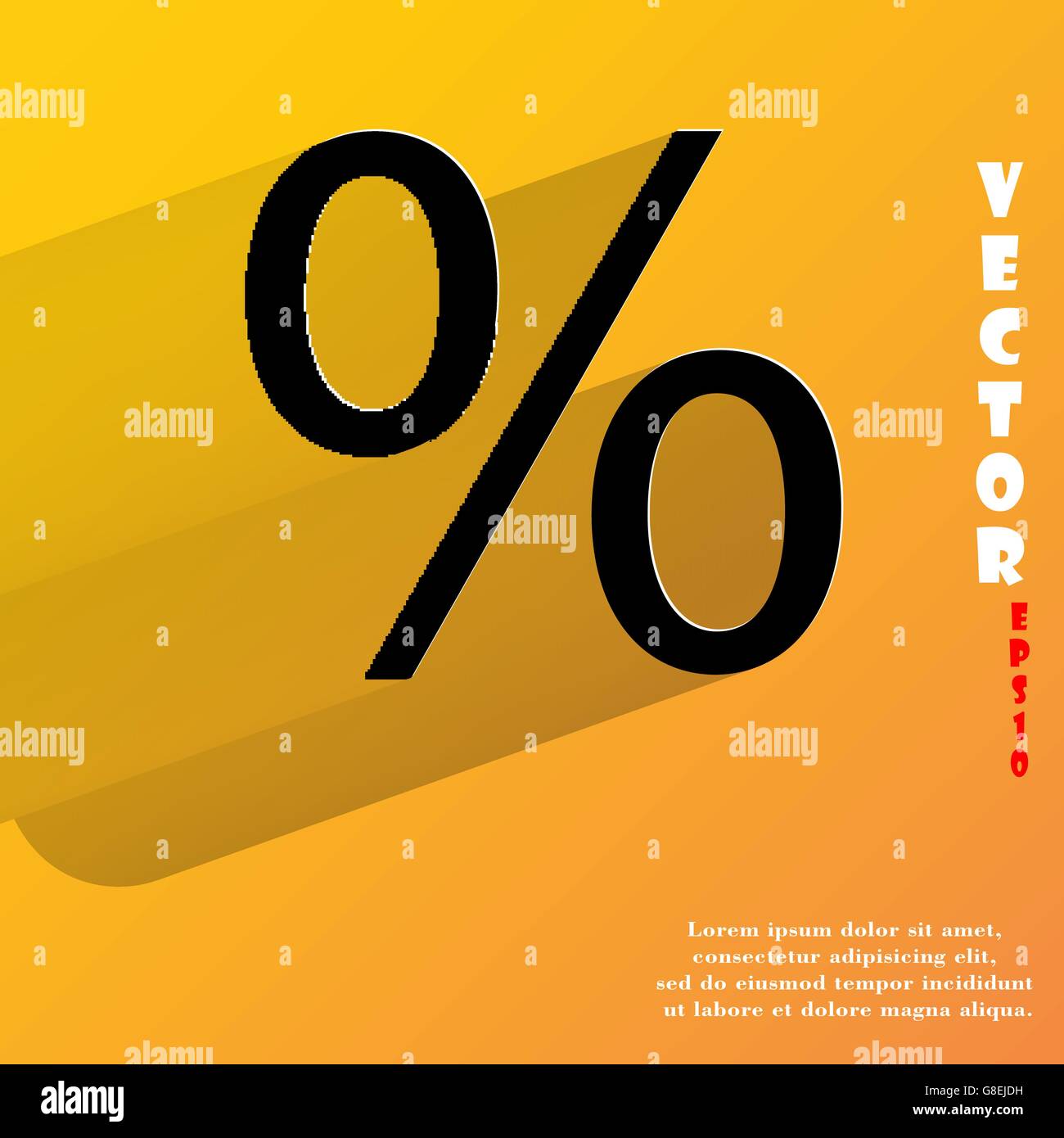 percent. Flat modern web button with long shadow and space for your ...