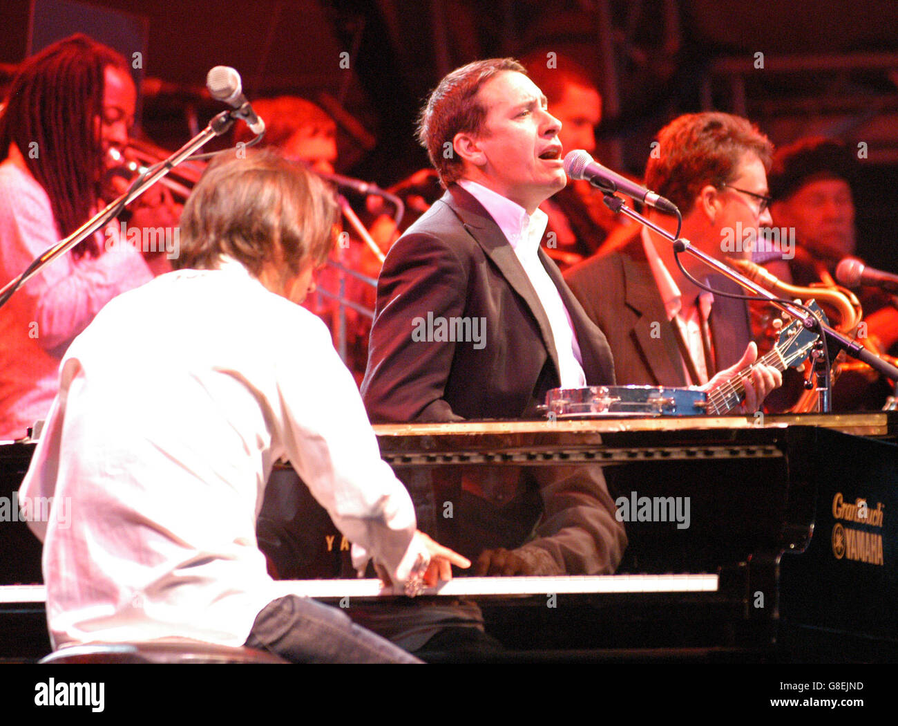 Jools Holland Concert - Harewood House. Musician Jools Holland playing ... Jools Holland Concert - Harewood House. Musician Jools Holland playing ...