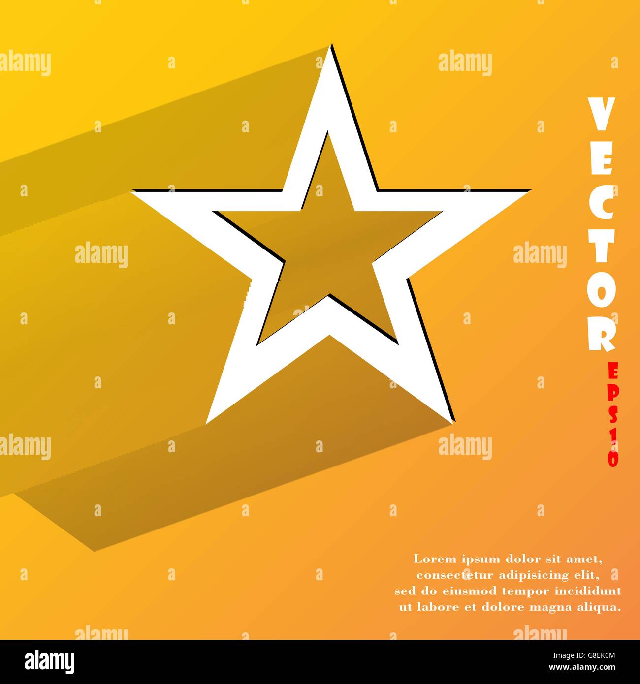 star web icon, flat design. Vector illustration. EPS10 Stock Vector ...