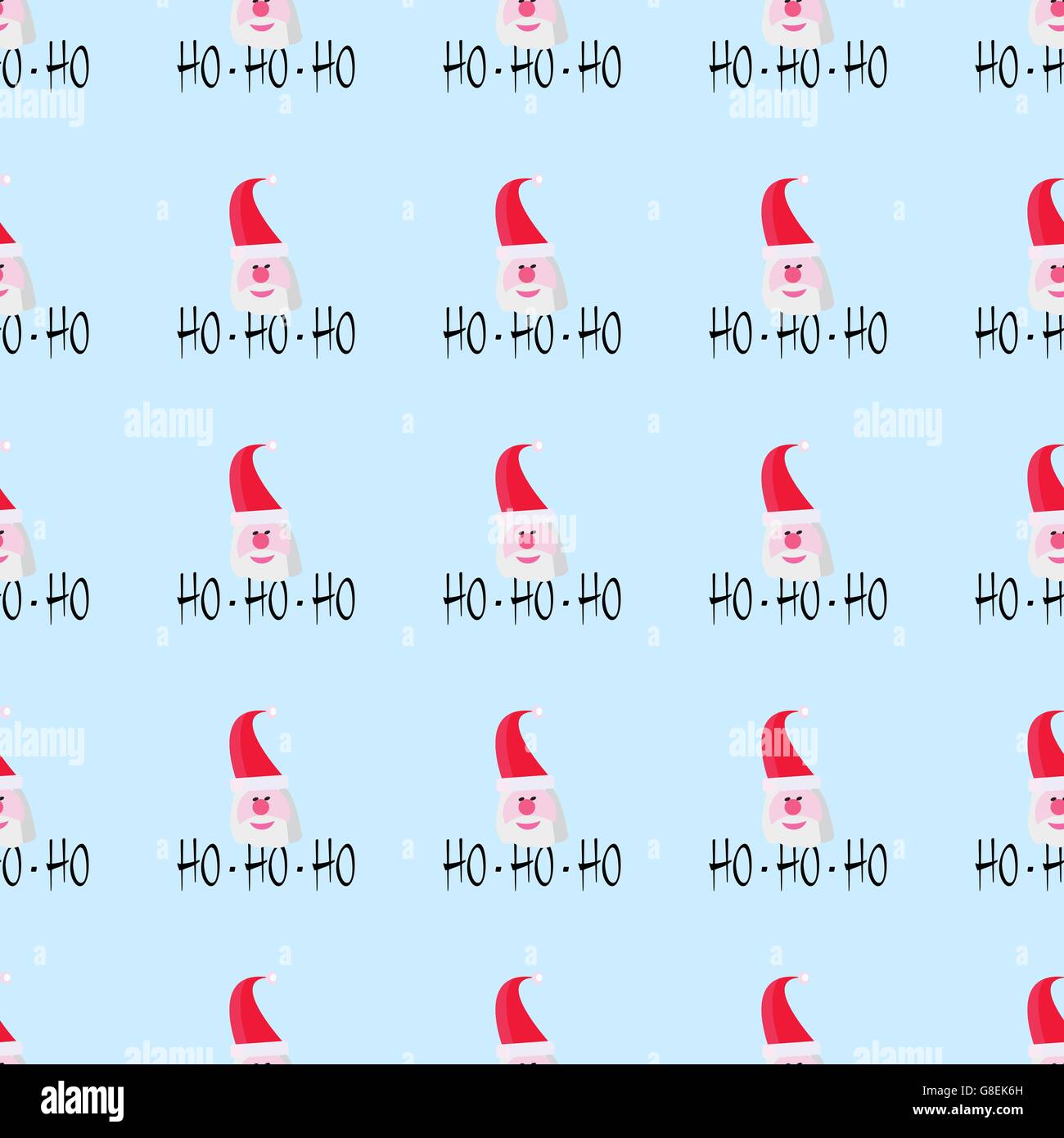 Santa claus on blue background. Seamless pattern.Vector Stock Vector ...