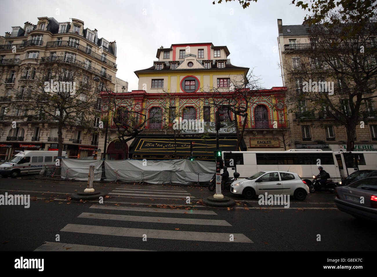The exterior of the Bataclan theatre in Paris, as Parisians returned to ...