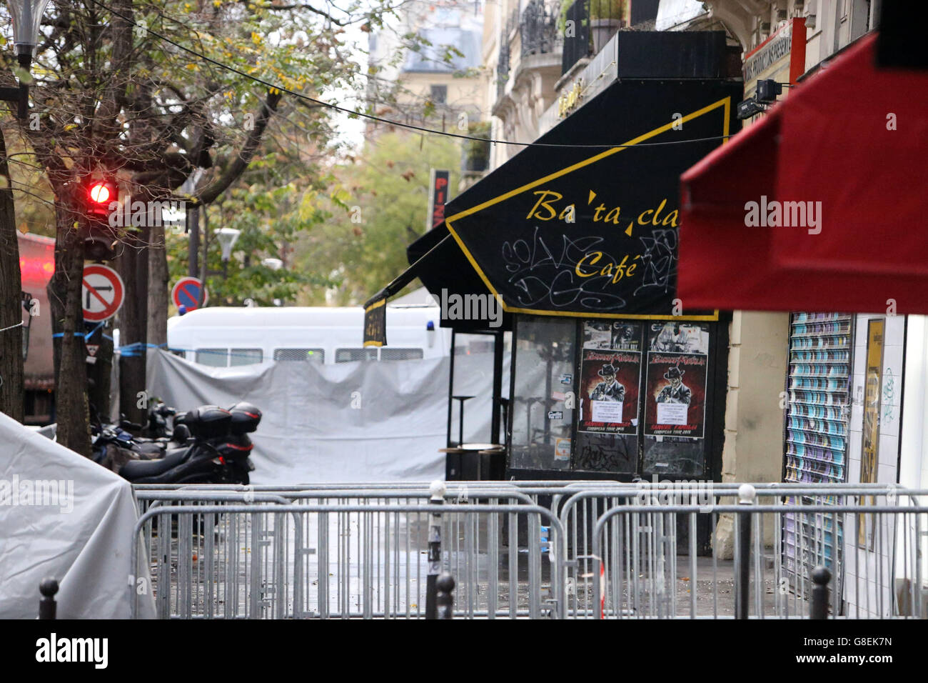 The exterior of the Bataclan theatre in Paris, as Parisians returned to ...