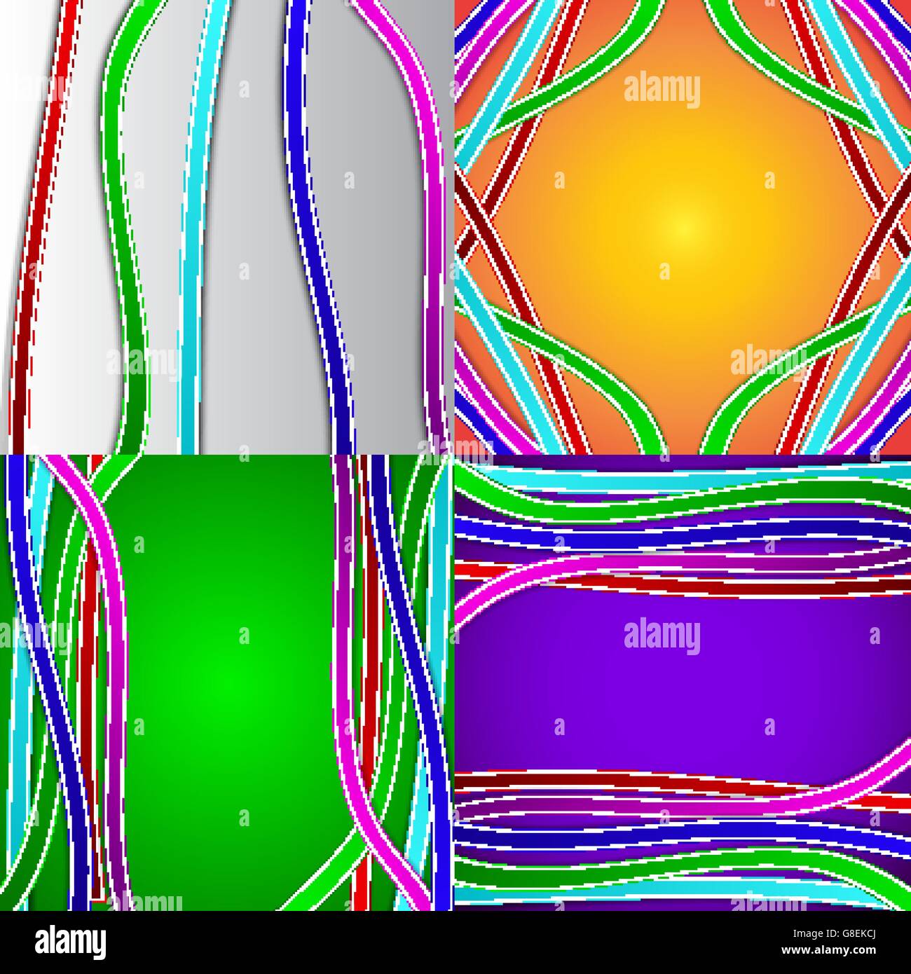 set of elegant abstract background for your design Stock Vector Image ...