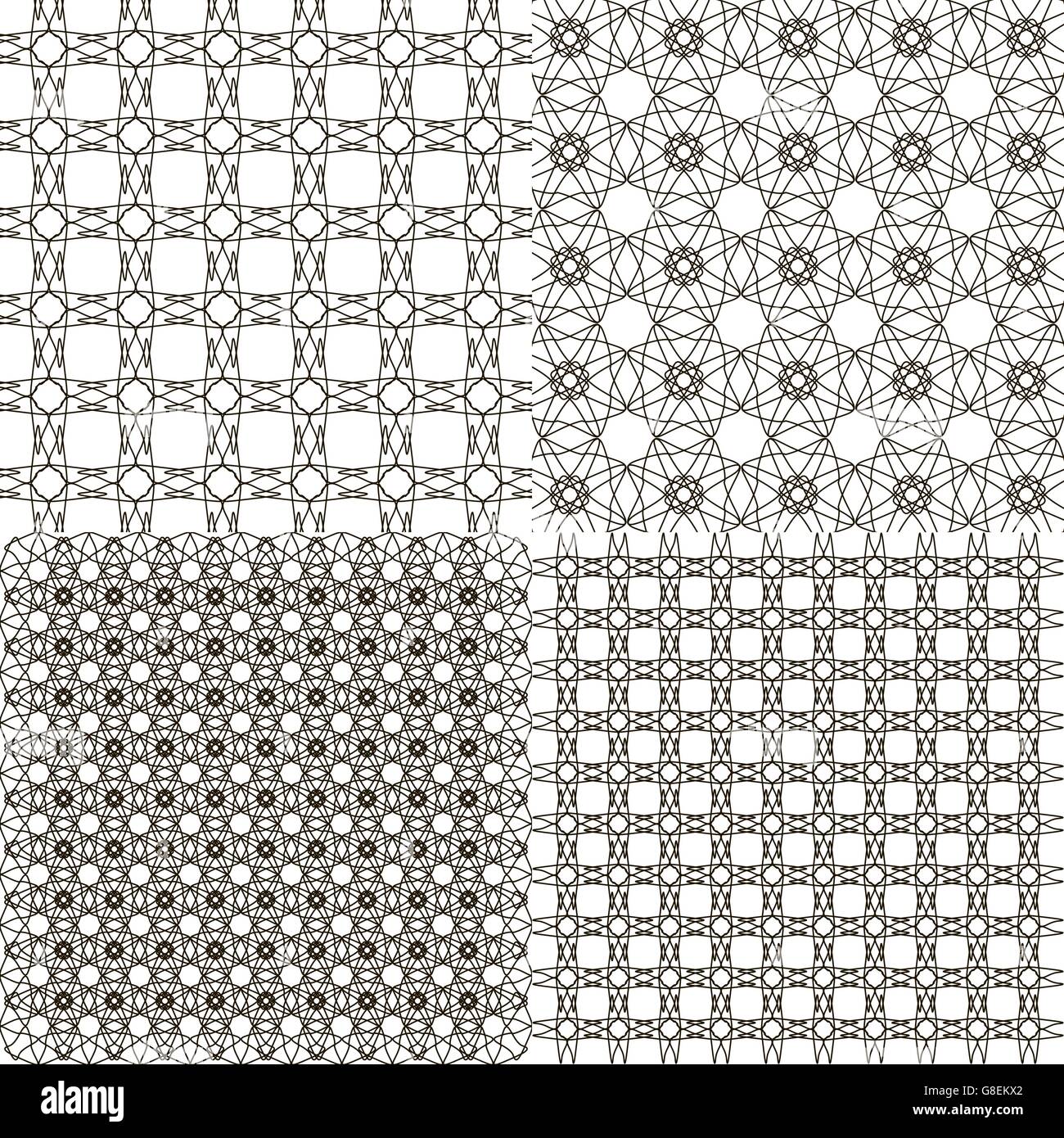 Set abstract vintage geometric wallpaper pattern background with place ...