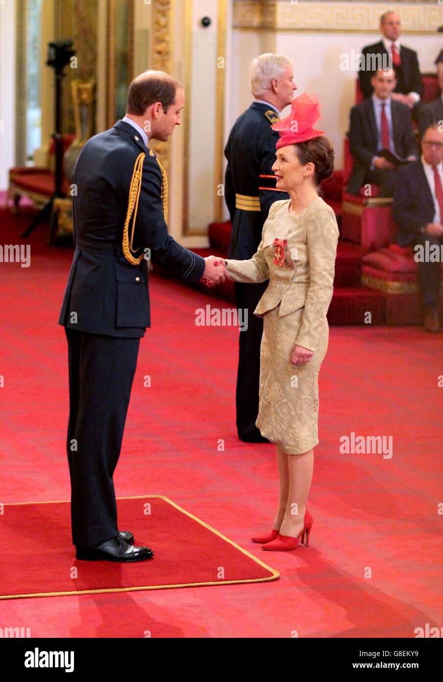 Is made obe duke cambridge investiture ceremony buckingham palace hi ...
