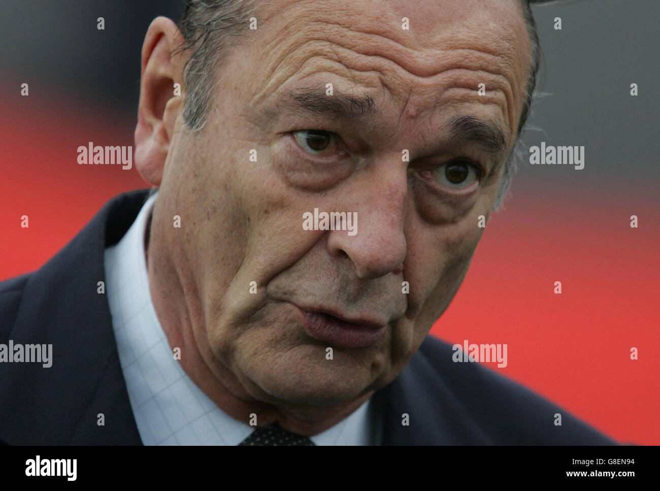 At prestwick airport for the g8 summit at gleneagles hi-res stock ...