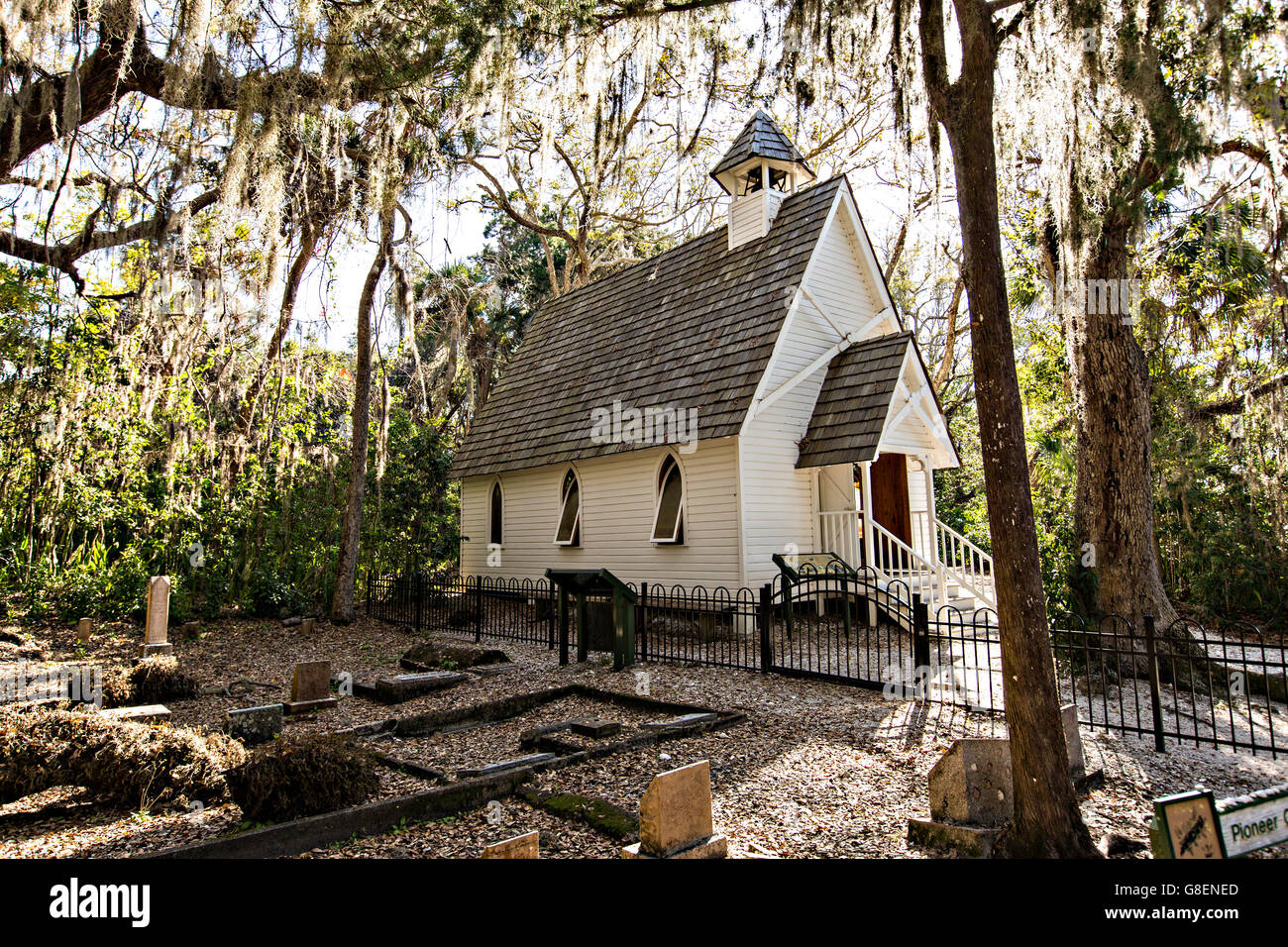 Chapel at historic Spanish Point Osprey, Florida Stock Photo - Alamy