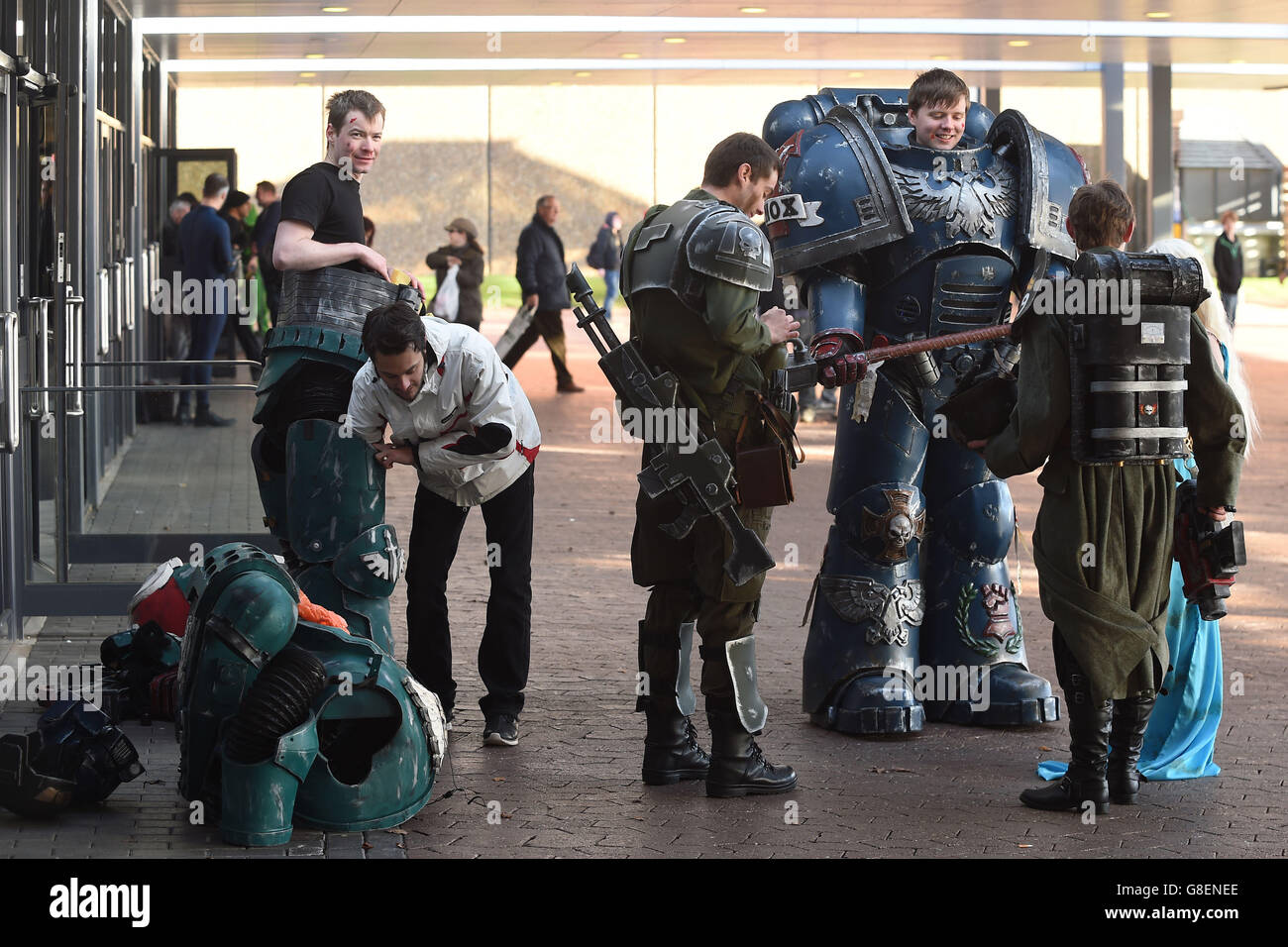 Visitors get into character during MCM Comic Con at the NEC in ...