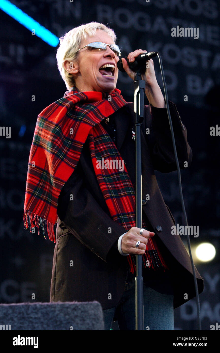 Live 8 Concert - The Final Push - Murrayfield Stadium Stock Photo - Alamy