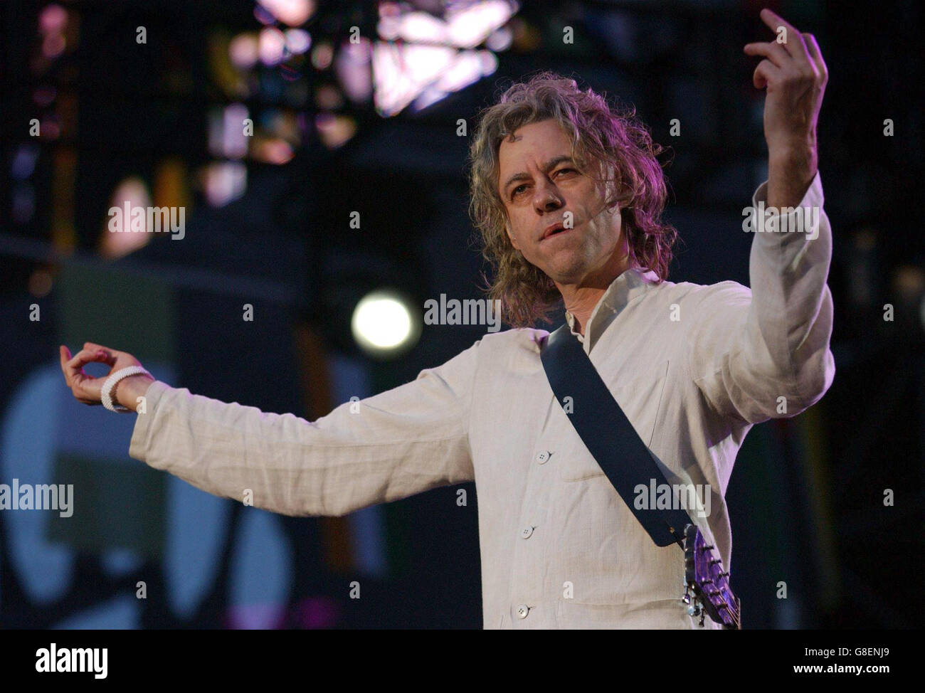 Live 8 Concert - The Final Push - Murrayfield Stadium Stock Photo - Alamy