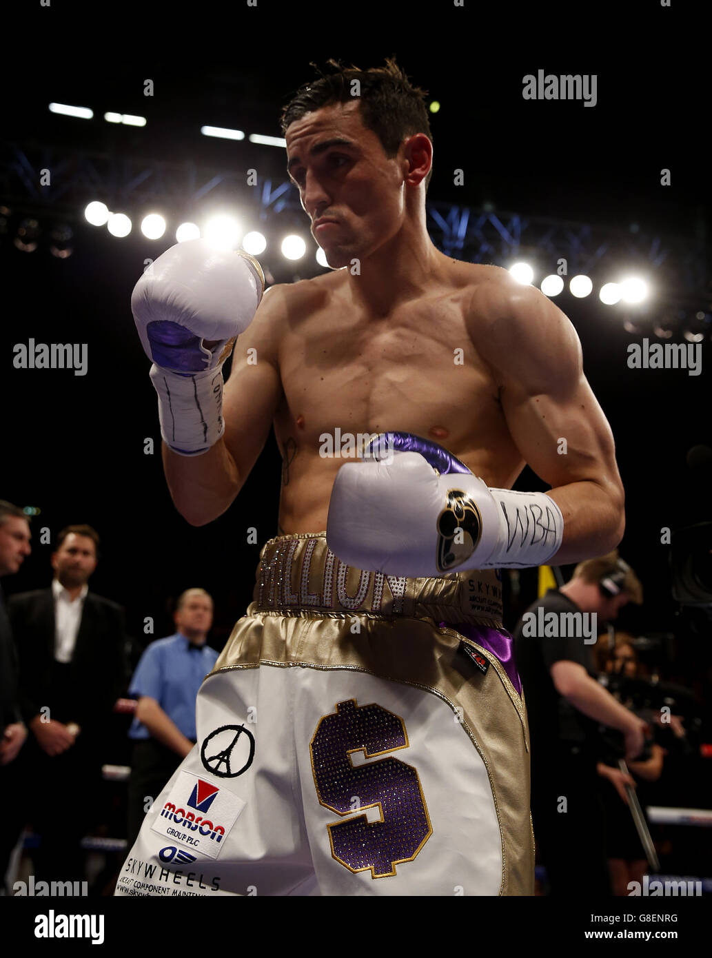 Manchester Arena Boxing. Anthony Crolla before the WBA World ...