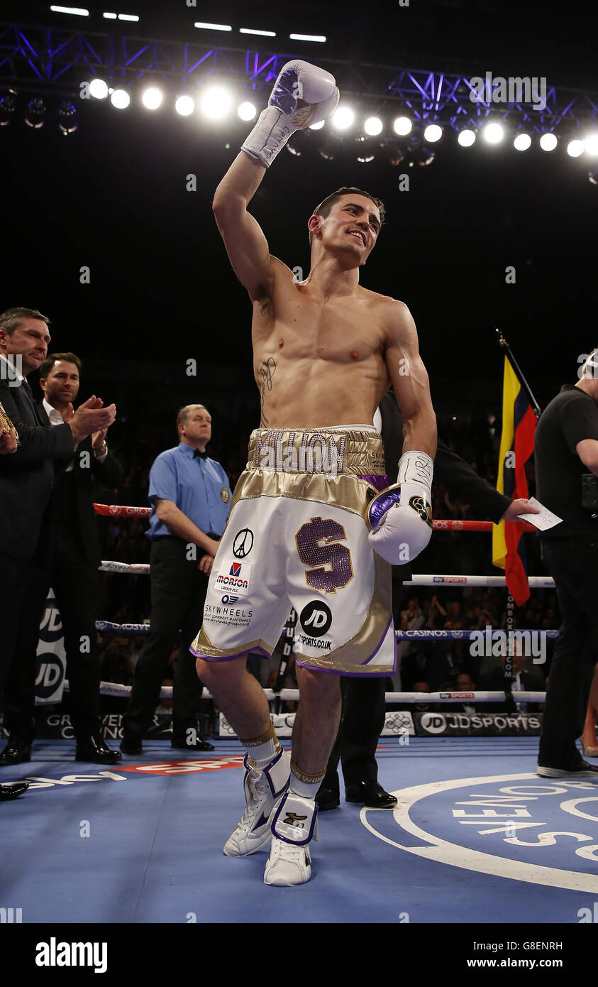 Manchester Arena Boxing. Anthony Crolla before the WBA World ...