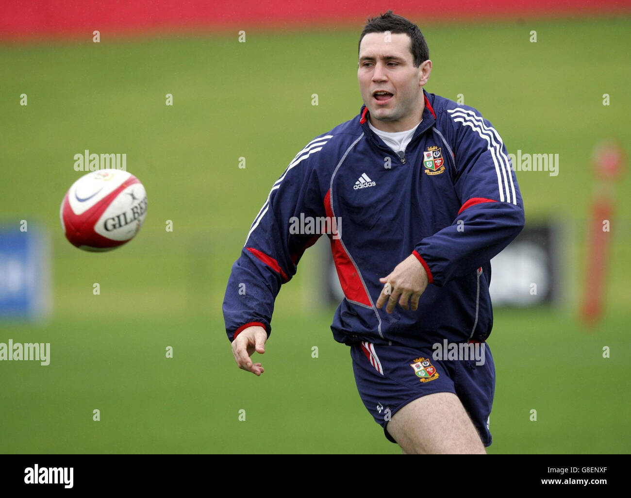 British and Irish Lions' Stephen Jones during a training session at ...