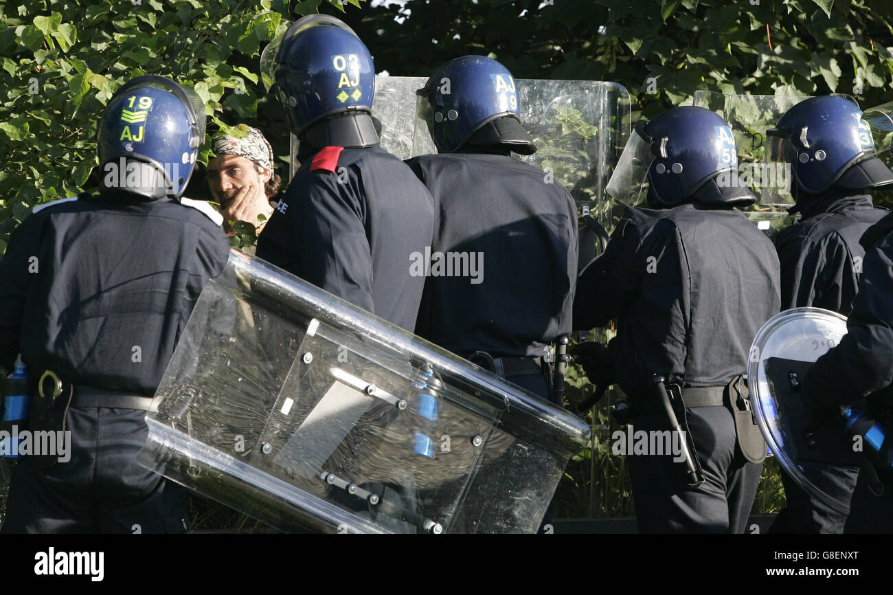 G8 Summit Protest Stock Photo - Alamy