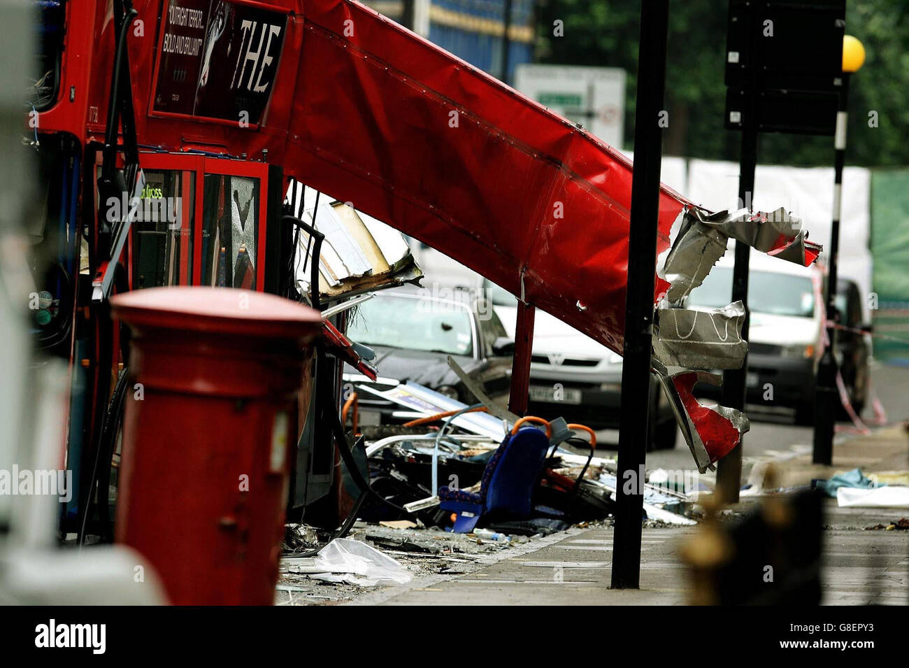 The number 30 double-decker bus in Tavistock Square, which was ...