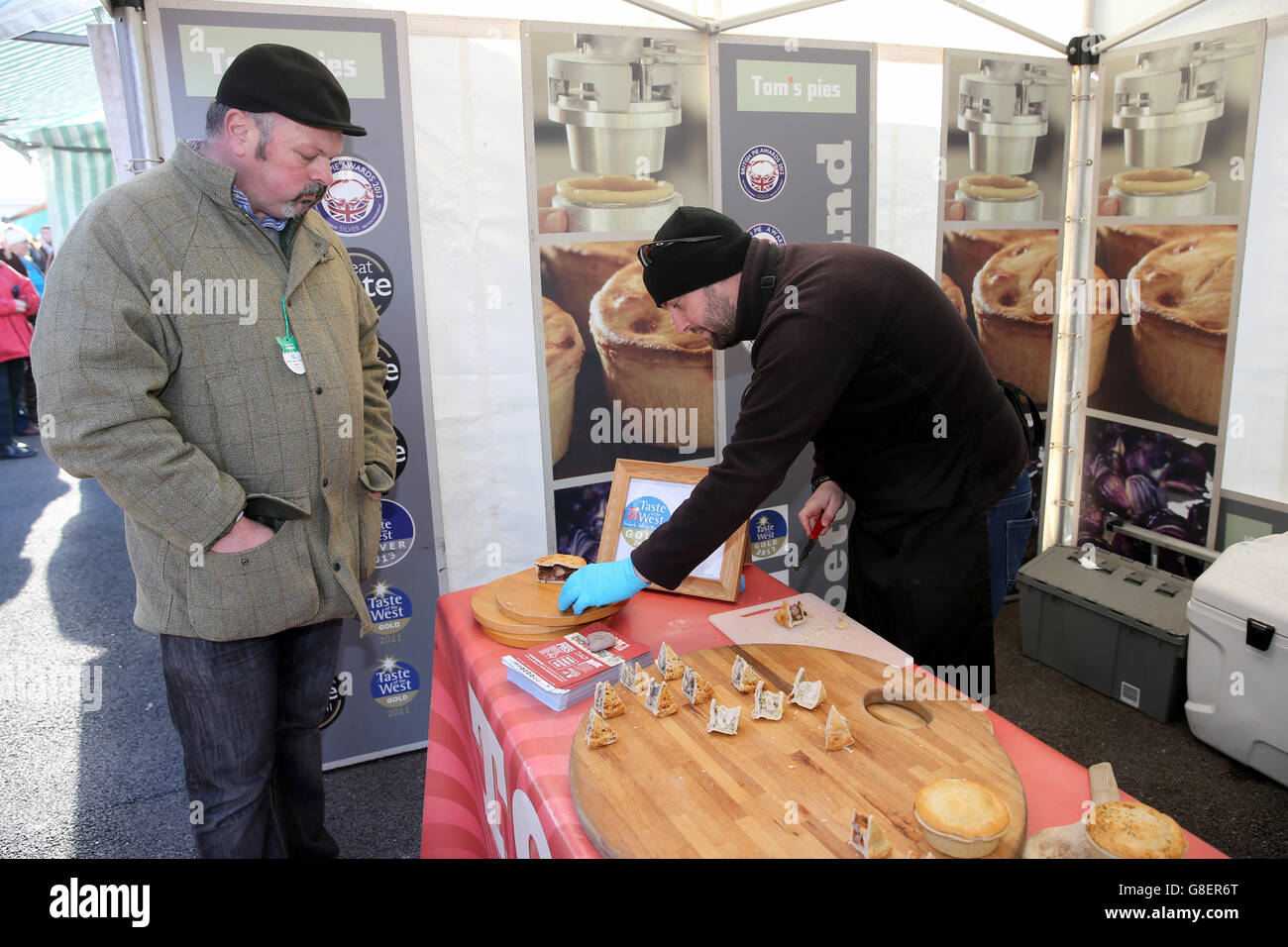 Exeter Racecourse - Higos Insurance Services Devon Day Stock Photo - Alamy