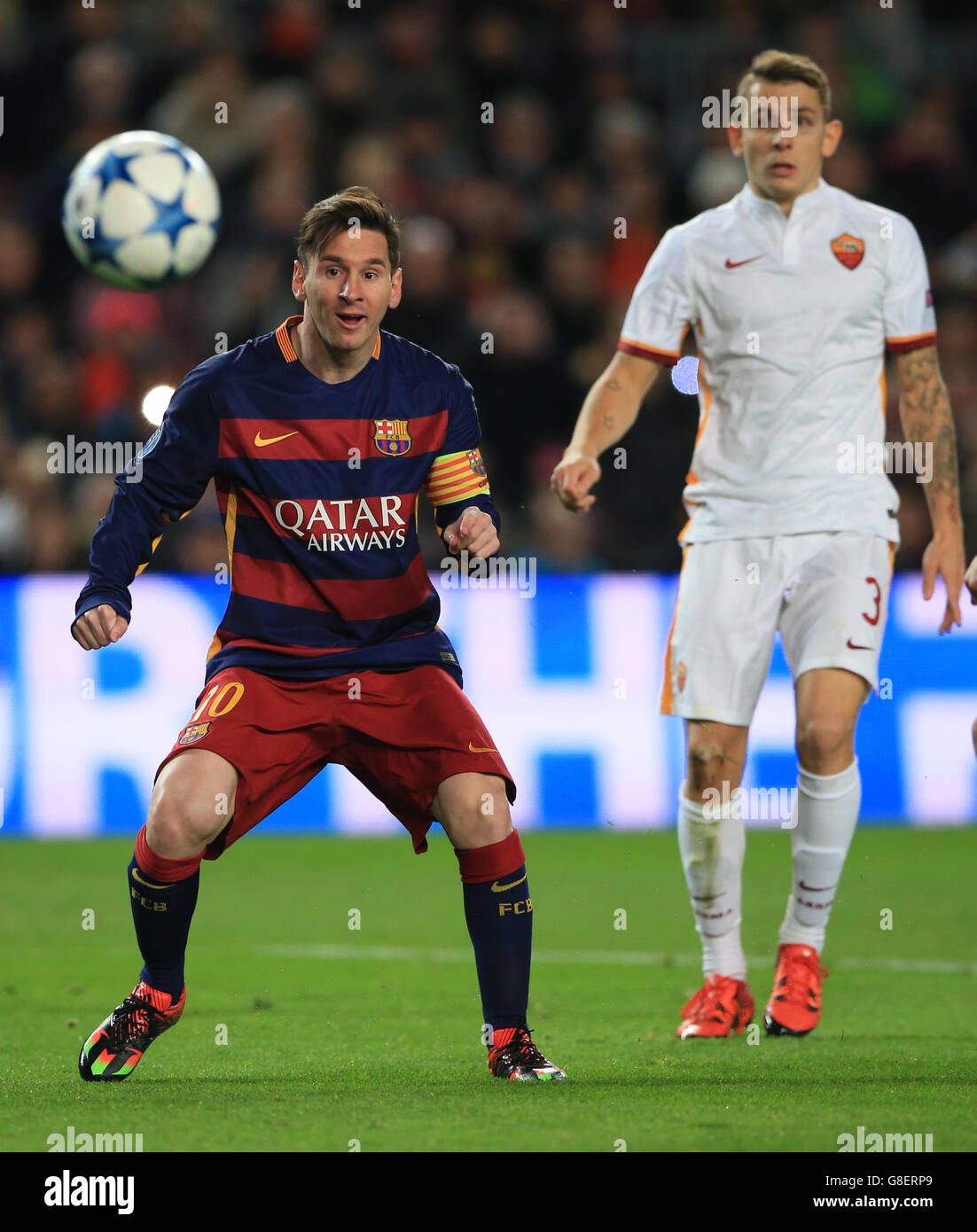 Barcelona v roma uefa champions league group e camp nou hi-res stock ...