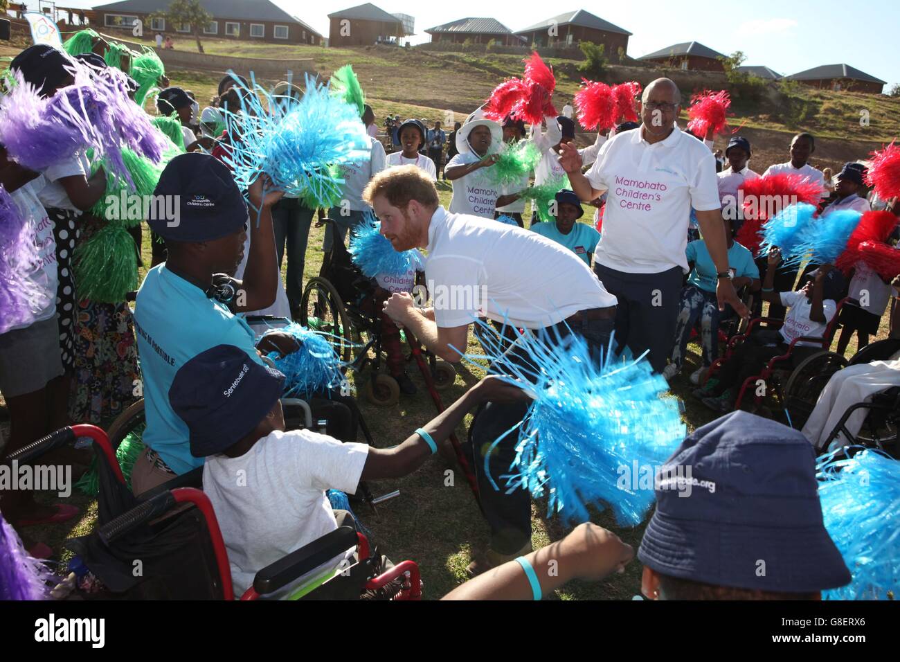 Prince Harry during the opening of the Sentebale Mamohato children's ...