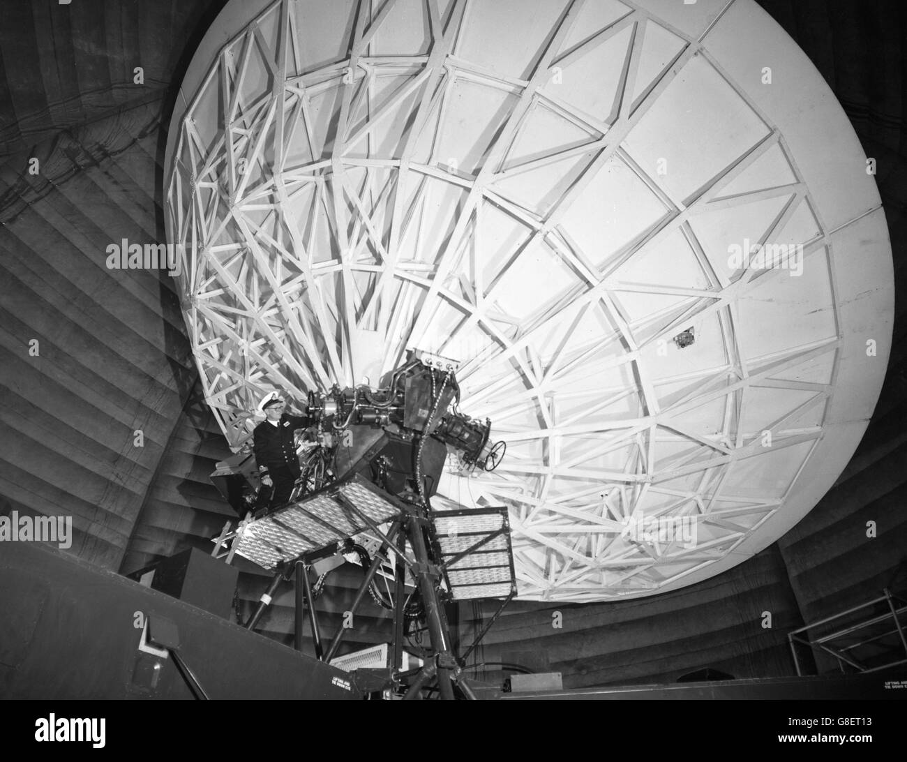 Military Communication Dish - Hampshire Stock Photo - Alamy