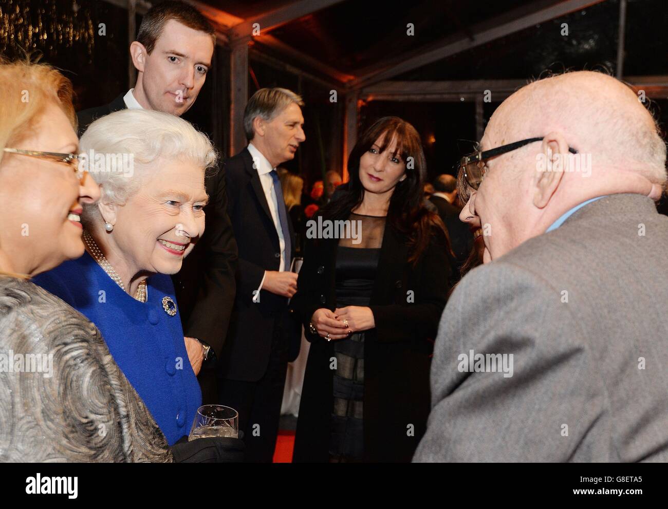 Queen Elizabeth II and Maltese President Marie Louise Coleiro (left) in ...