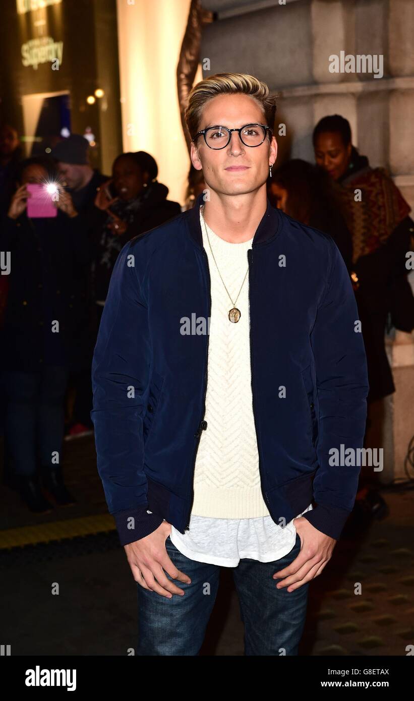 Oliver Proudlock attending the launch party of Idris Elba's Superdry ...