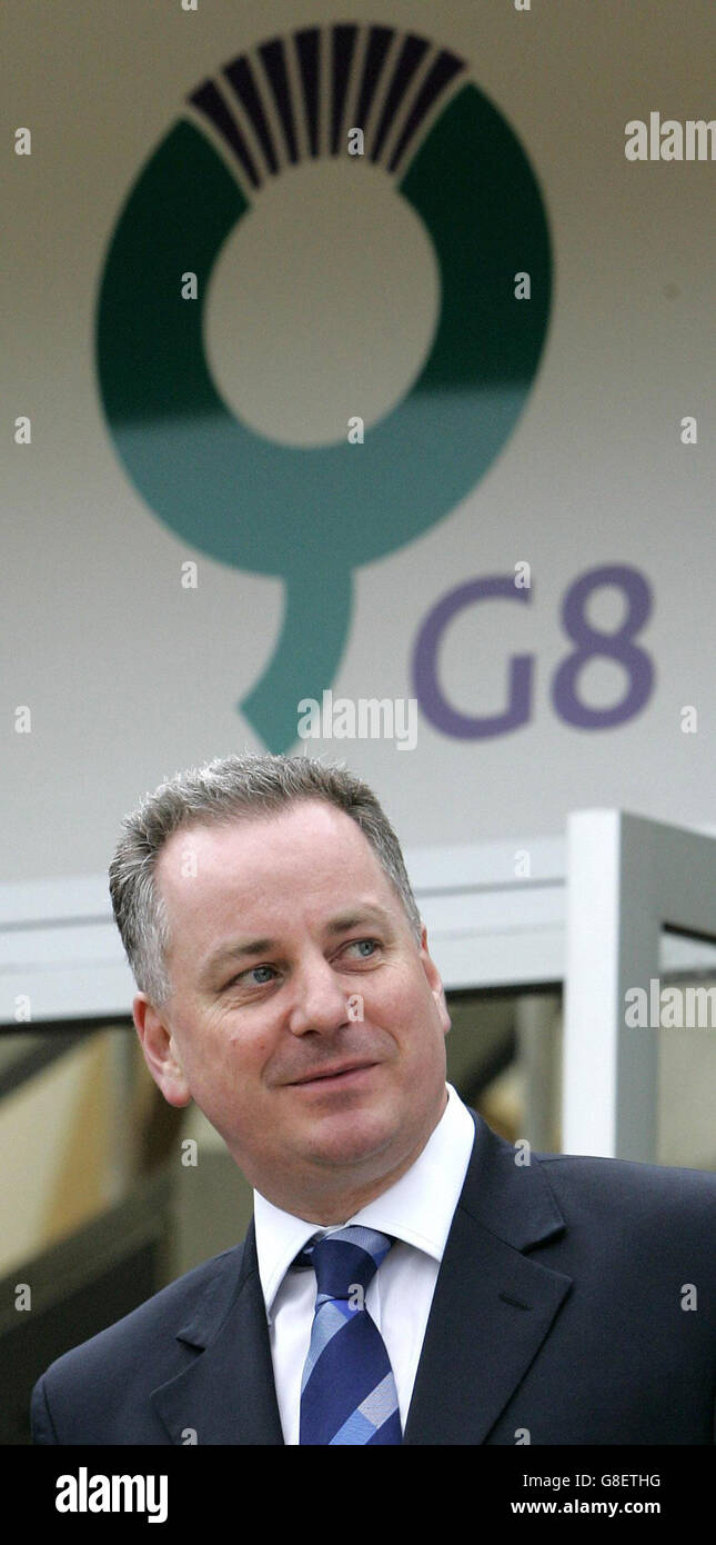 First minister jack mcconnell during tour of facilities at gleneagles ...