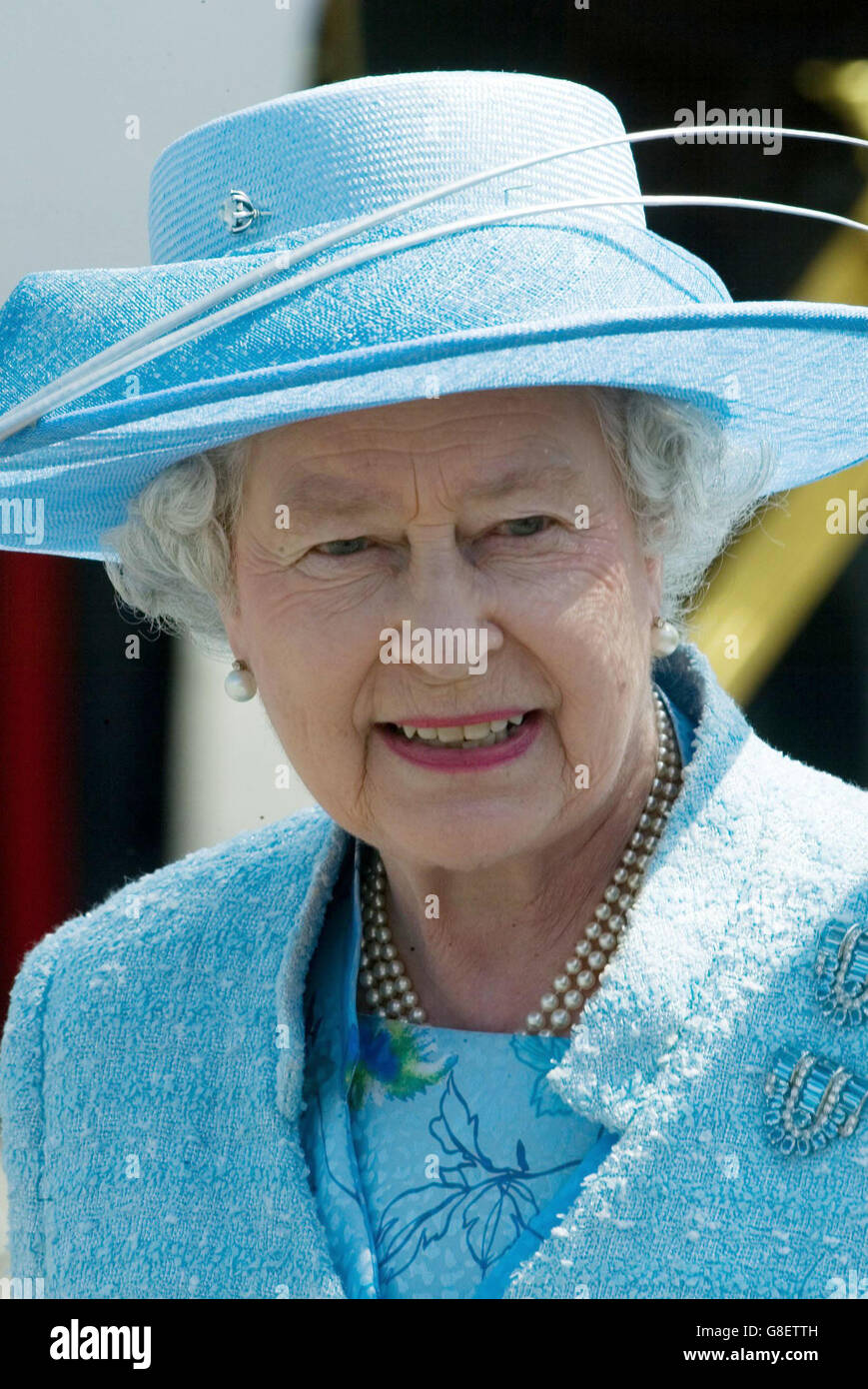 Britain's Queen Elizabeth II takes a salute from today's Royal Navy ...
