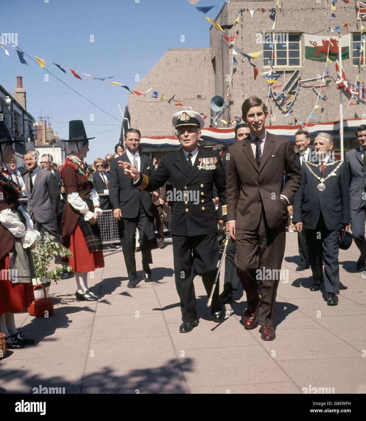 Royalty - Prince of Wales Tour - Brynmawr, Wales Stock Photo - Alamy