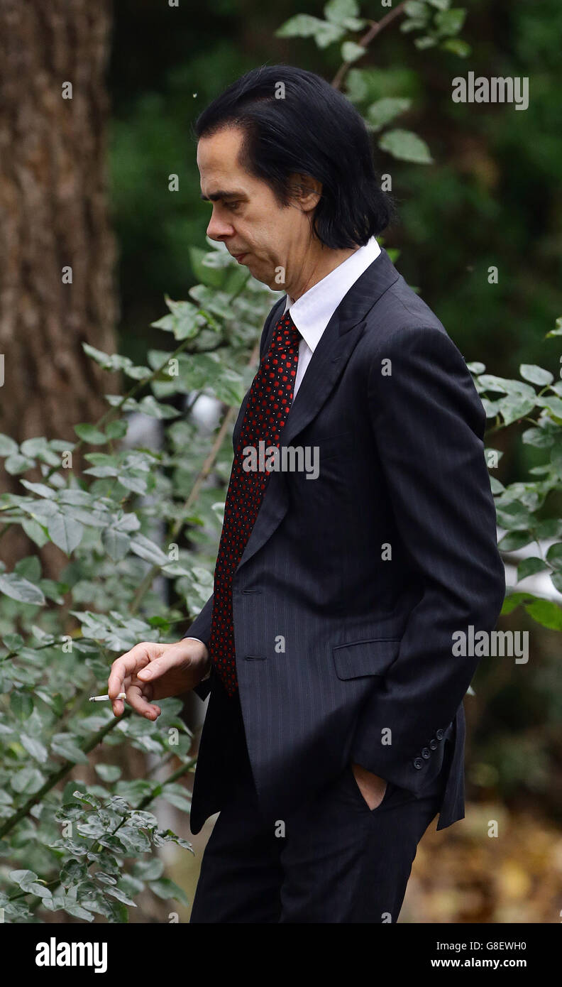 Musician Nick Cave takes a break from proceedings at Brighton Coroners ...