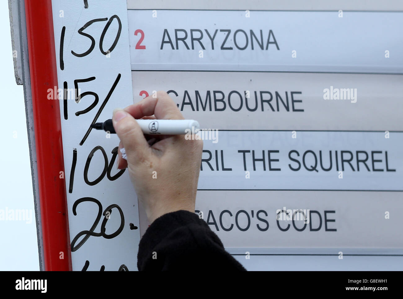 Horse racing odds board hi-res stock photography and images - Alamy