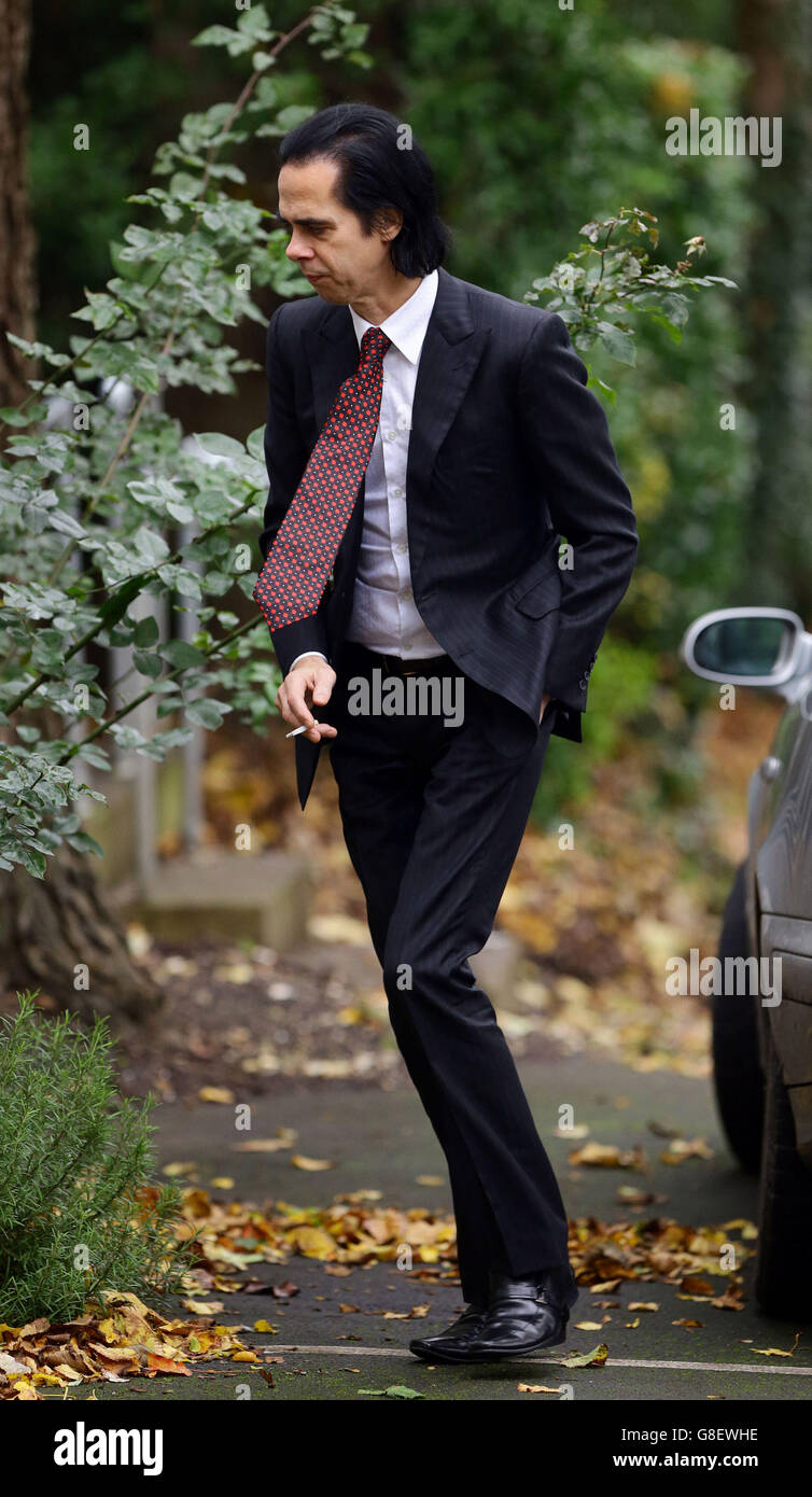 Musician Nick Cave takes a break from proceedings at Brighton Coroners ...