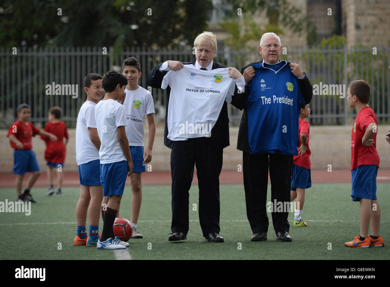 Boris Johnson visit to Israel - Day Two Stock Photo - Alamy