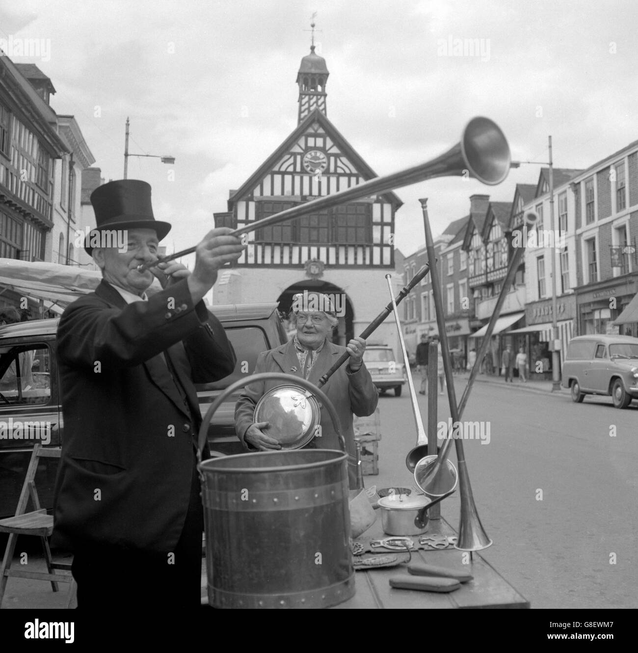 Samuel Brighton, 78, with his wife, Mabel, 73, showcasing some of his ...