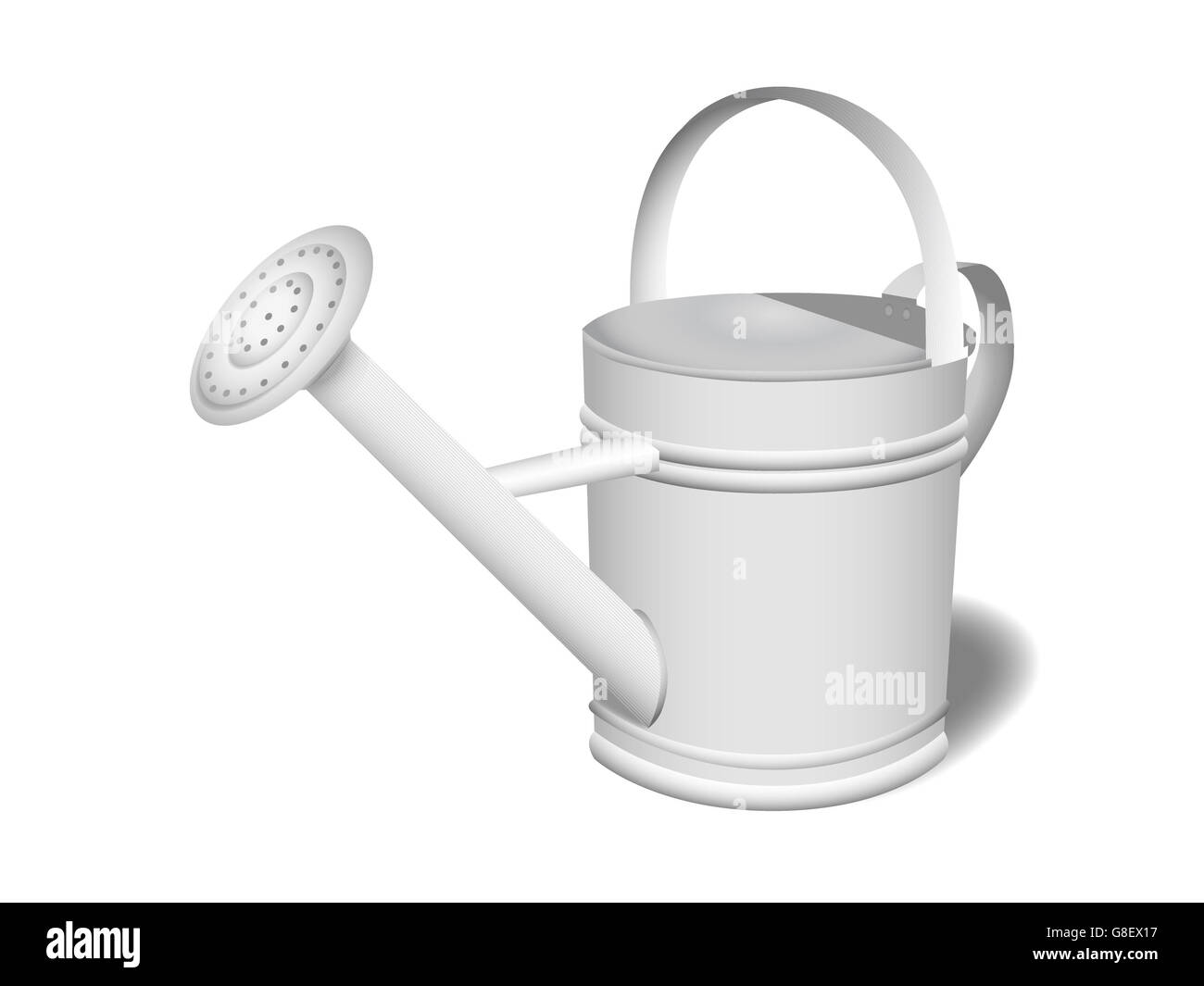 Steel watering can Stock Photo - Alamy