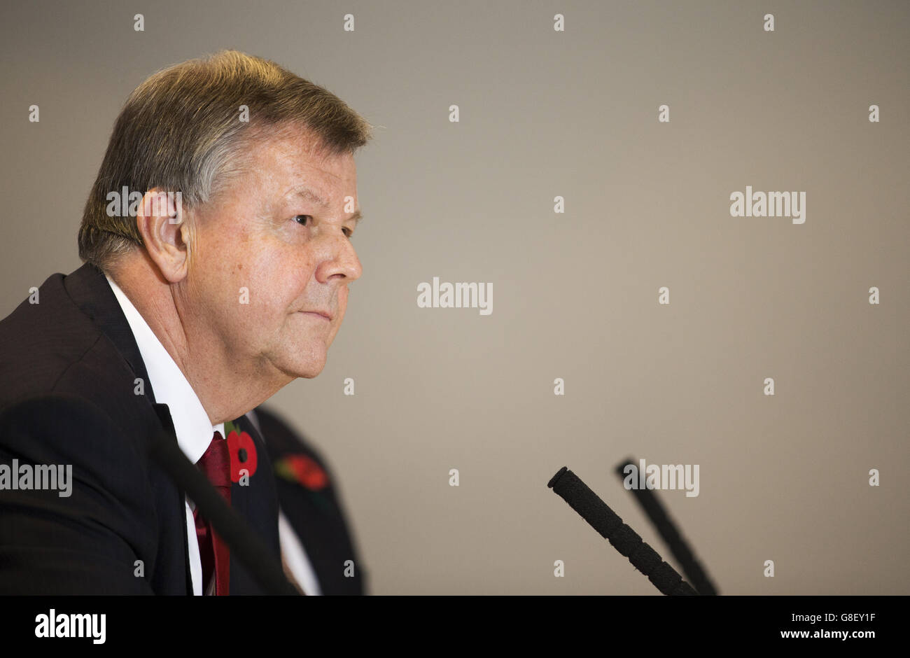 RFU chief executive Ian Ritchie during a press conference at Twickenham ...