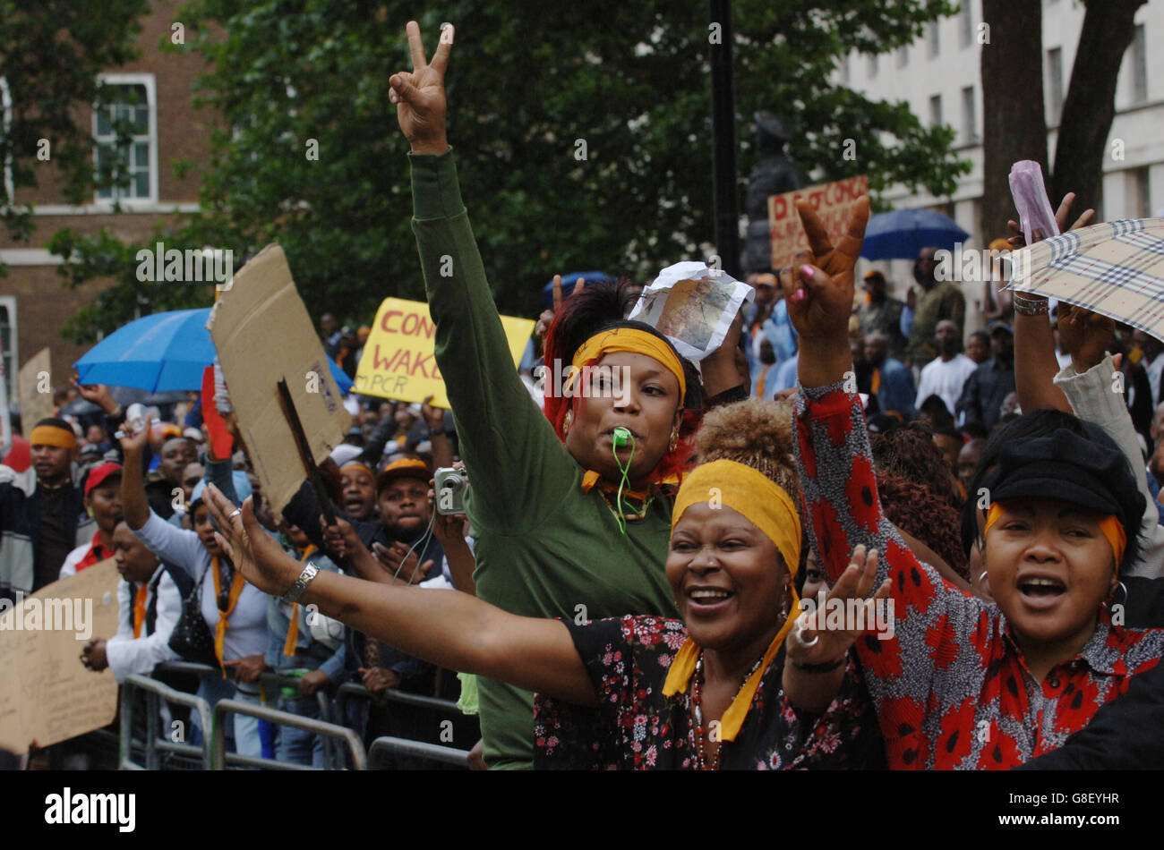 Democratic Republic of Congo Protest - Whitehall Stock Photo - Alamy