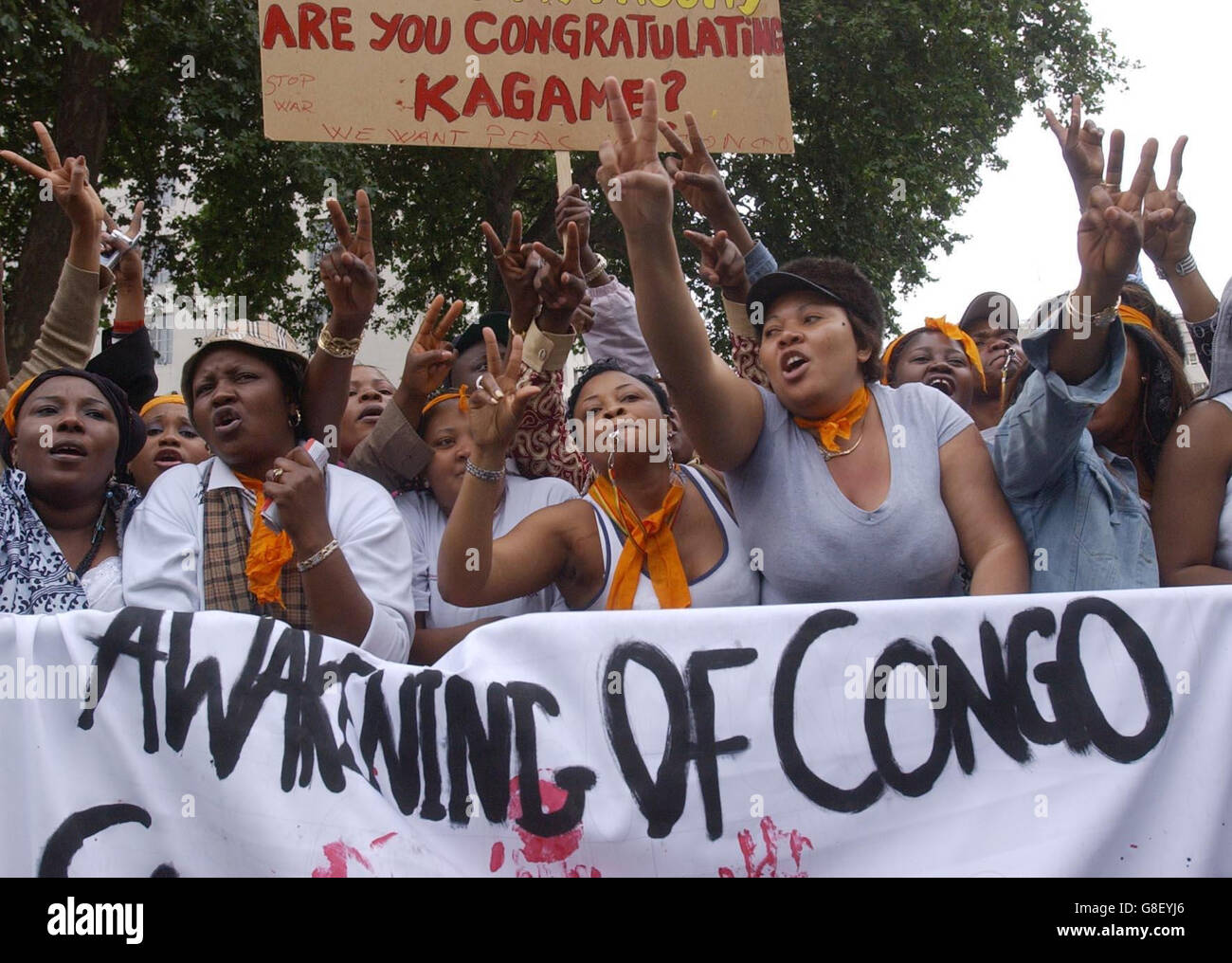 Democratic Republic of Congo Protest - Whitehall Stock Photo - Alamy