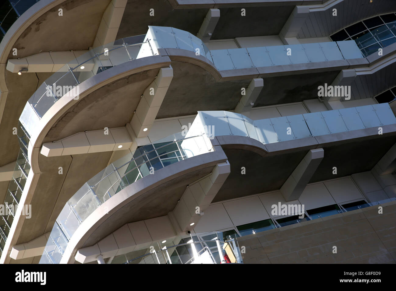 General view of the new Princess Royal Stand during day one of The Open ...