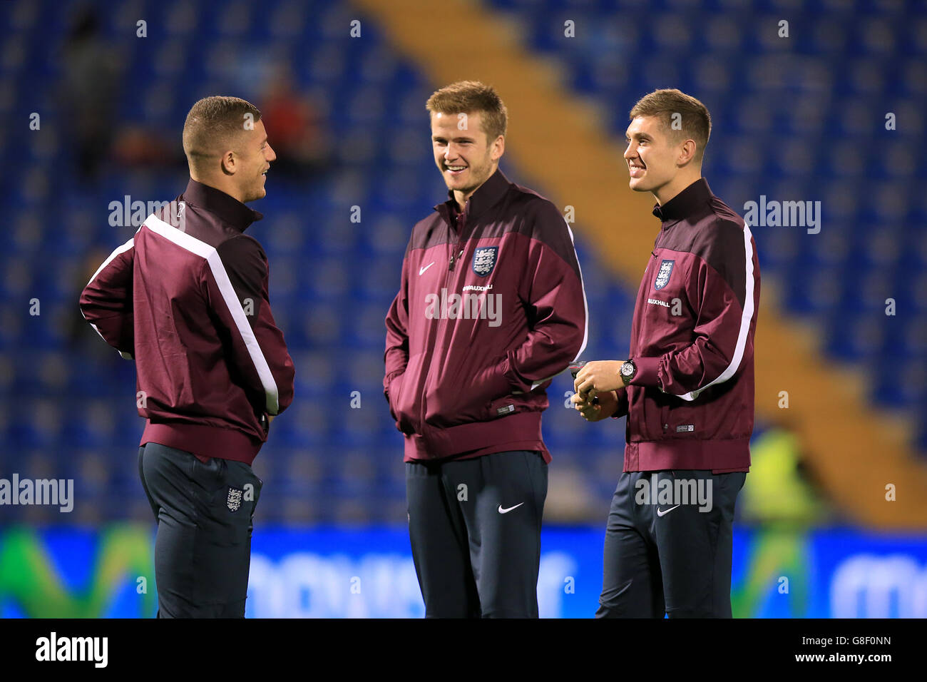 England's Ross Barkley, Eric Dier and John Stones (left to right) in ...