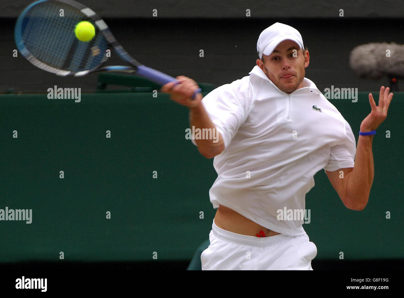Tennis Wimbledon Championships 2005 Mens Semi Final Andy Roddick V Thomas Johansson All