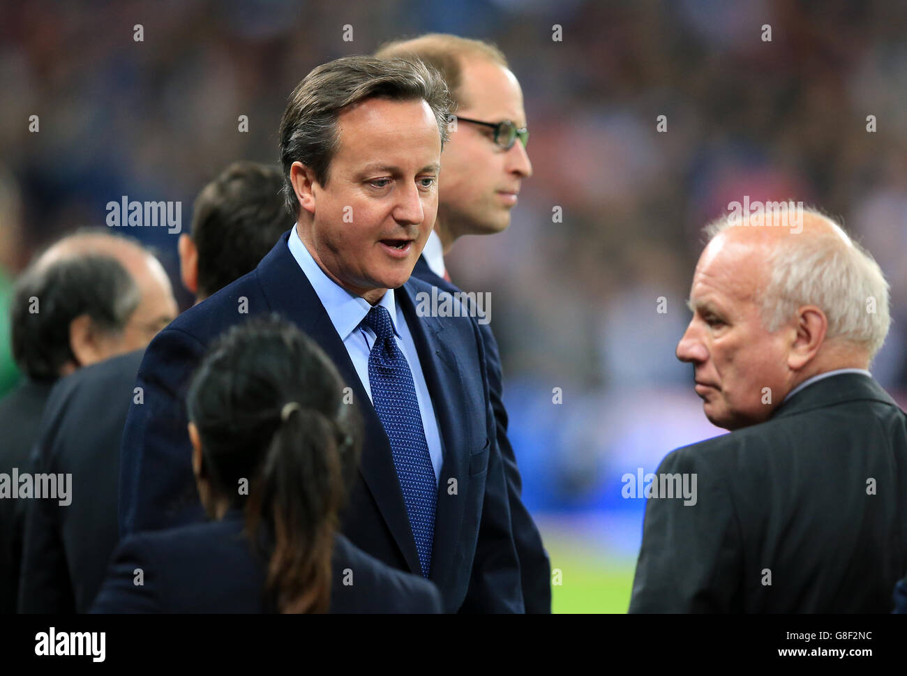 Prime Minister David Cameron prior to the international friendly match ...
