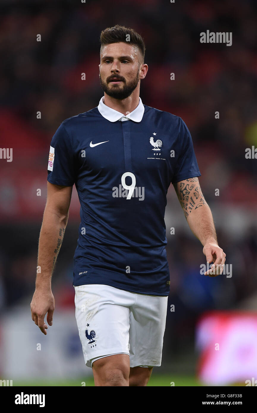 Olivier giroud france v england hi-res stock photography and images - Alamy