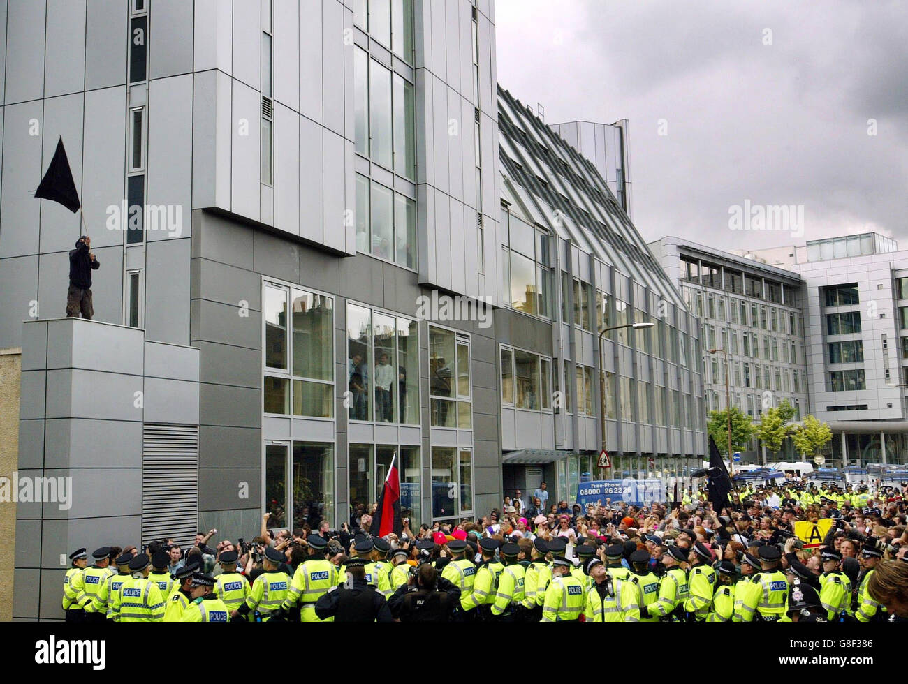 G8 Summit - Anti-Capitalist Demonstration Stock Photo - Alamy