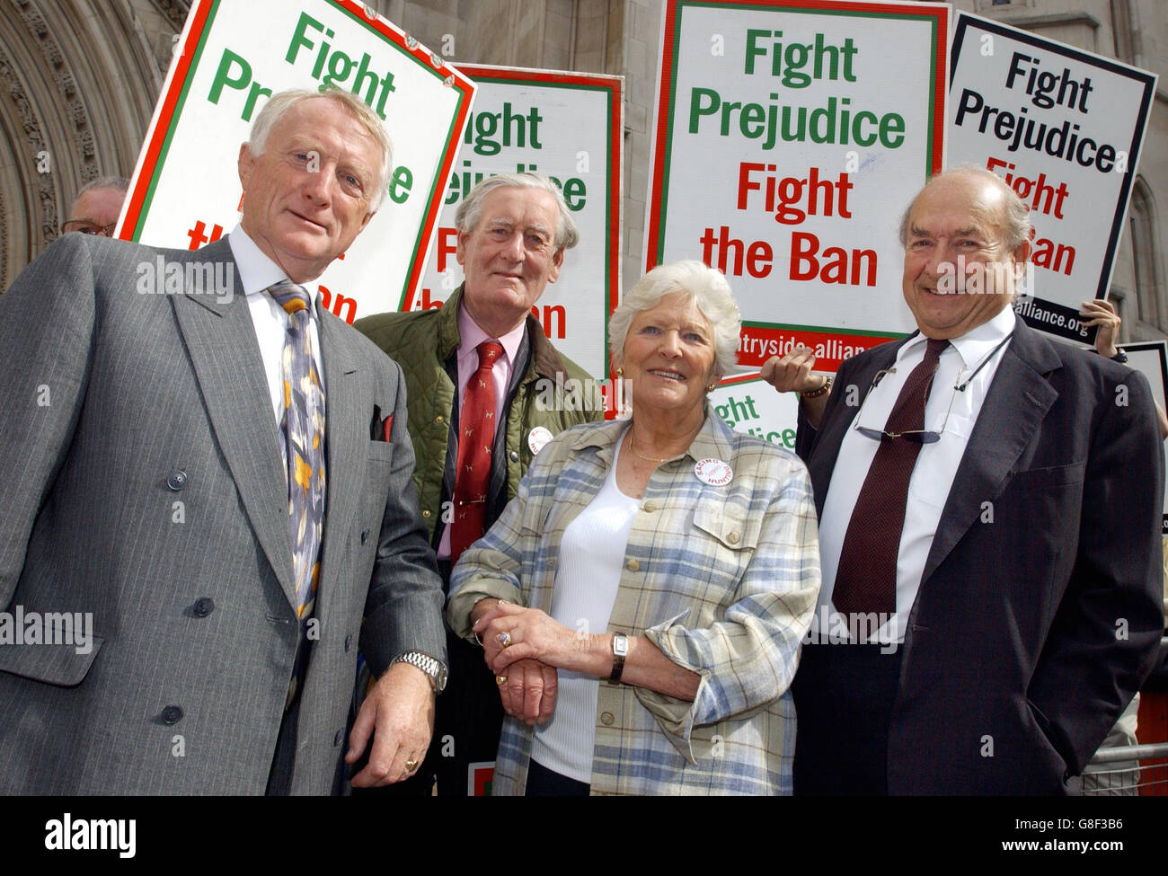 Fox hunting supporters Ishbel Macpherson (left) and sheep farmer Moy ...