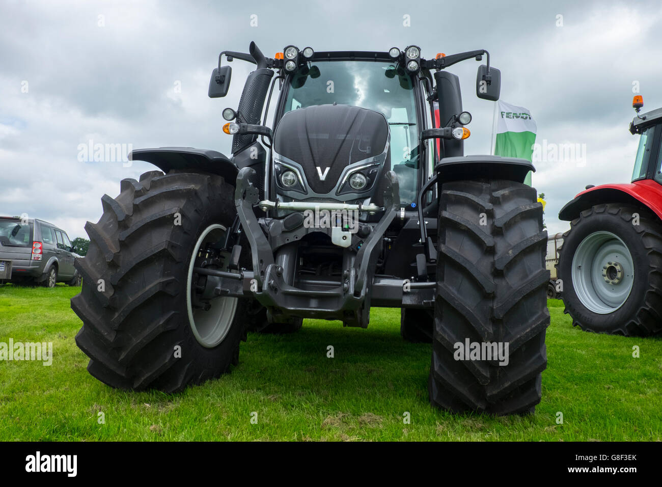 New tractors in an Agricultural Show Stock Photo - Alamy