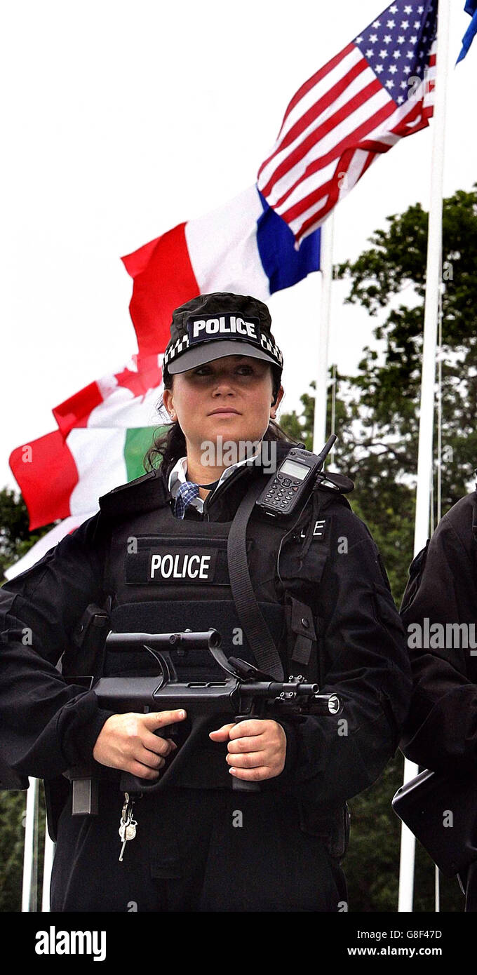 G8 Summit - Security Stock Photo - Alamy