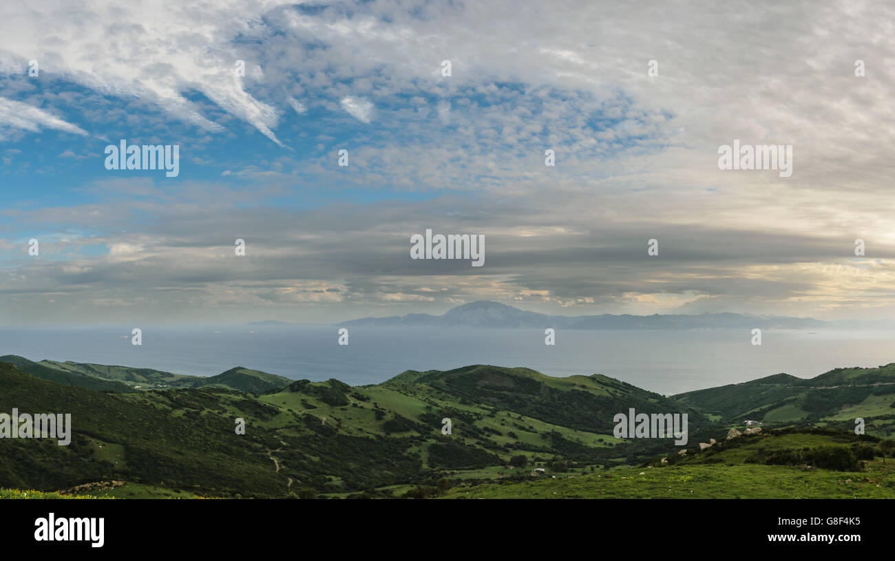 Strait of Gibraltar, Spain. Morocco Stock Photo - Alamy