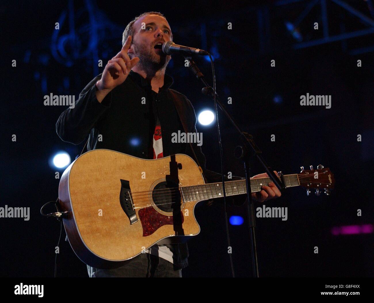 Live 8 concert the final push murrayfield stadium hi-res stock ...