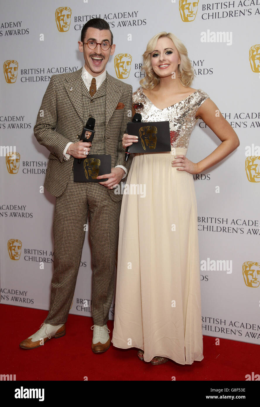 Co-hosts of the ceremony Ben Shires and Katie Thistleton attending the ...