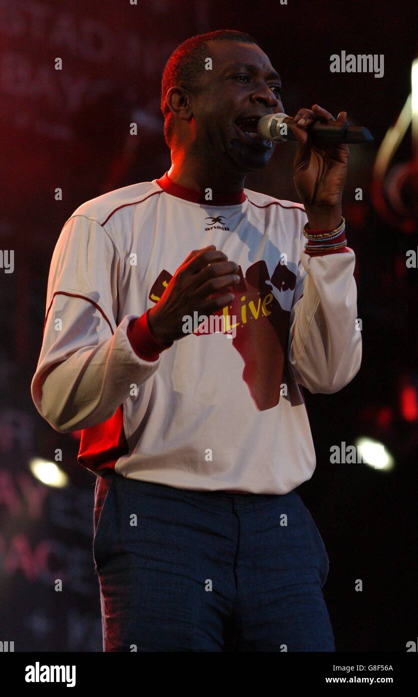 Live 8 Concert - The Final Push - Murrayfield Stadium Stock Photo - Alamy